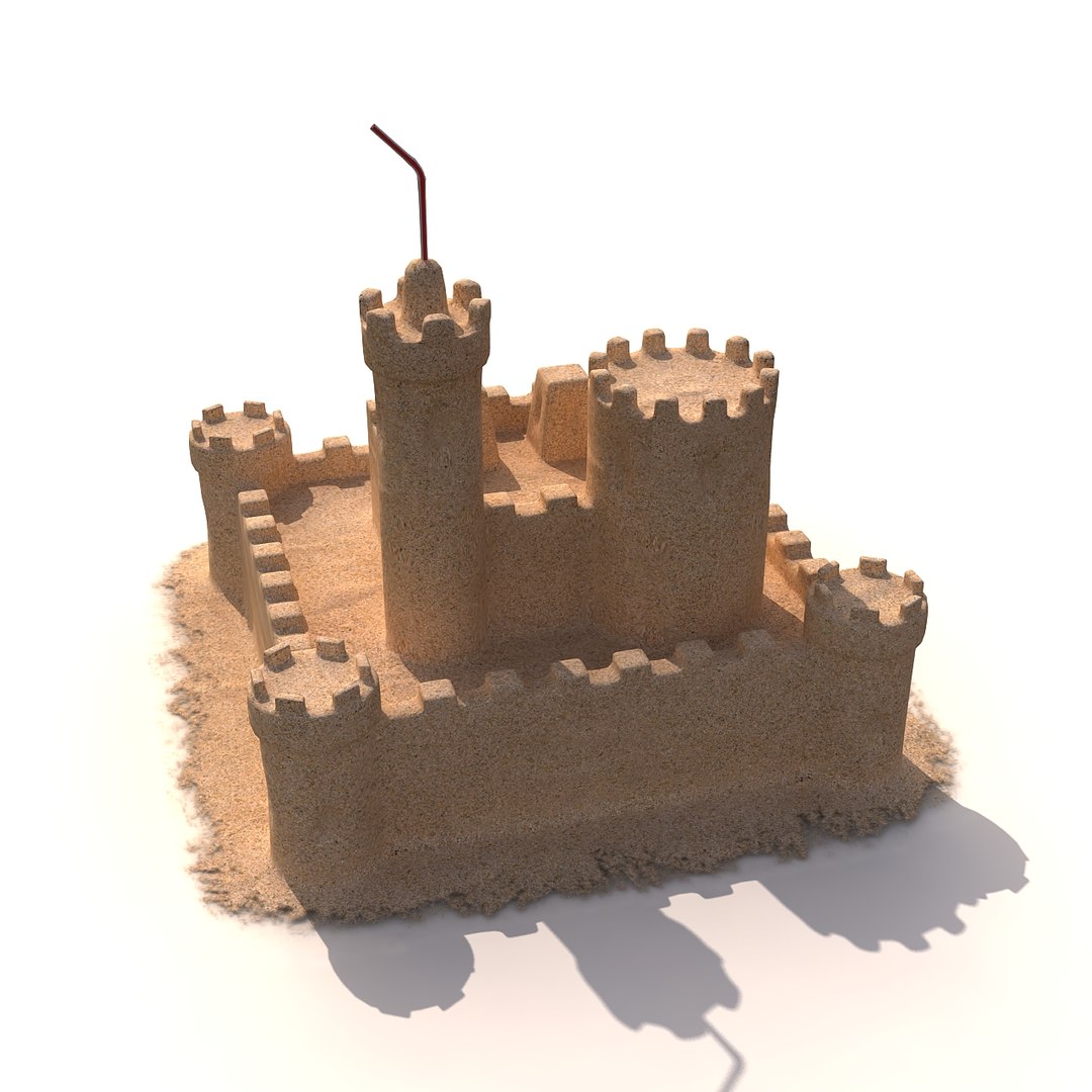 3d Model Of Sand Castle