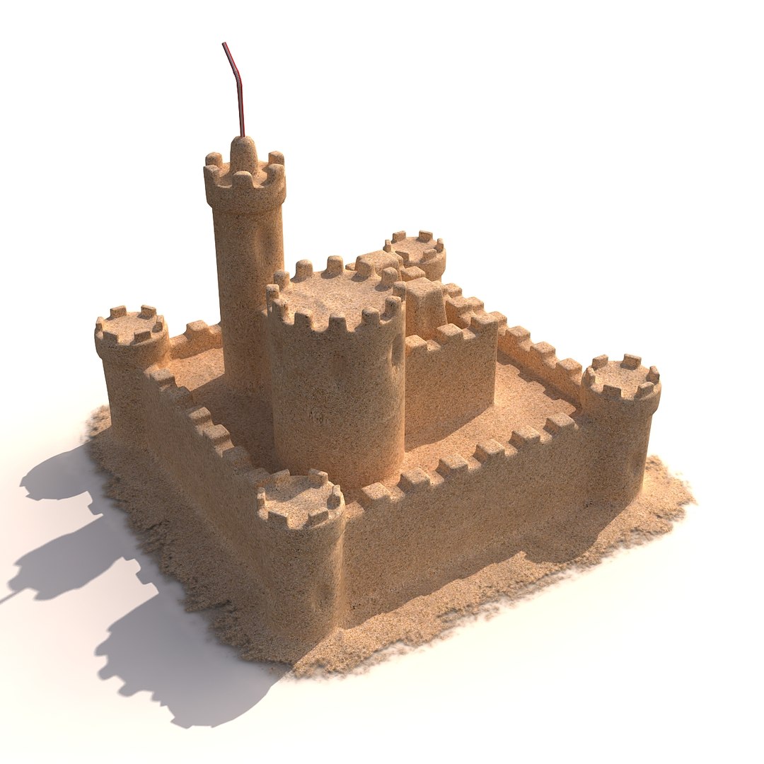 3d Model Of Sand Castle