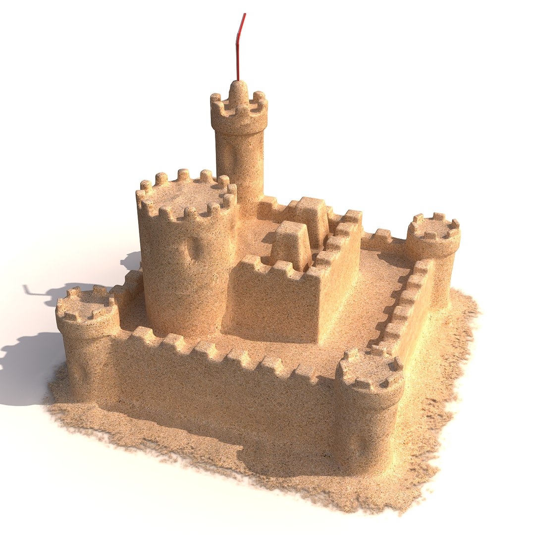 3d Model Of Sand Castle