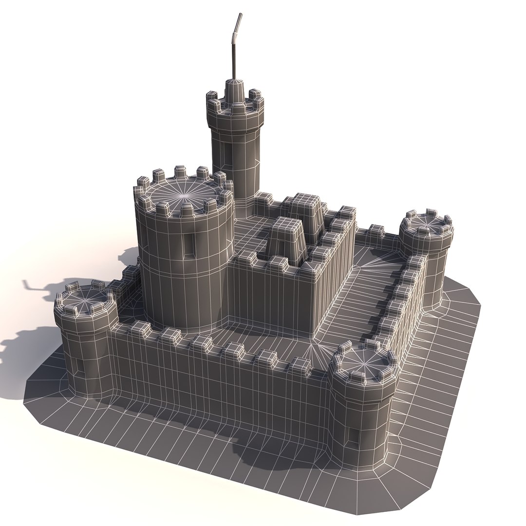 3d Model Of Sand Castle