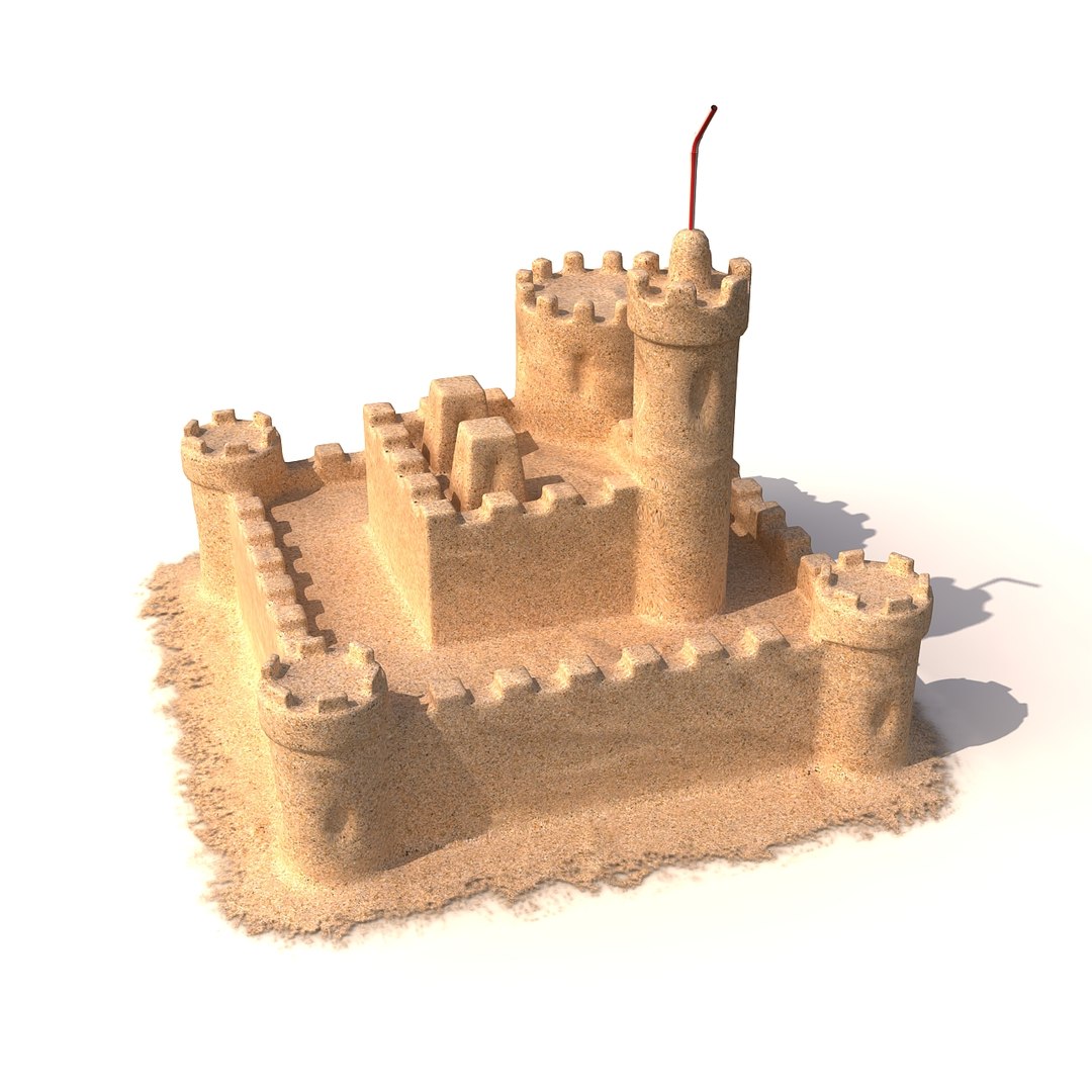 3d Model Of Sand Castle
