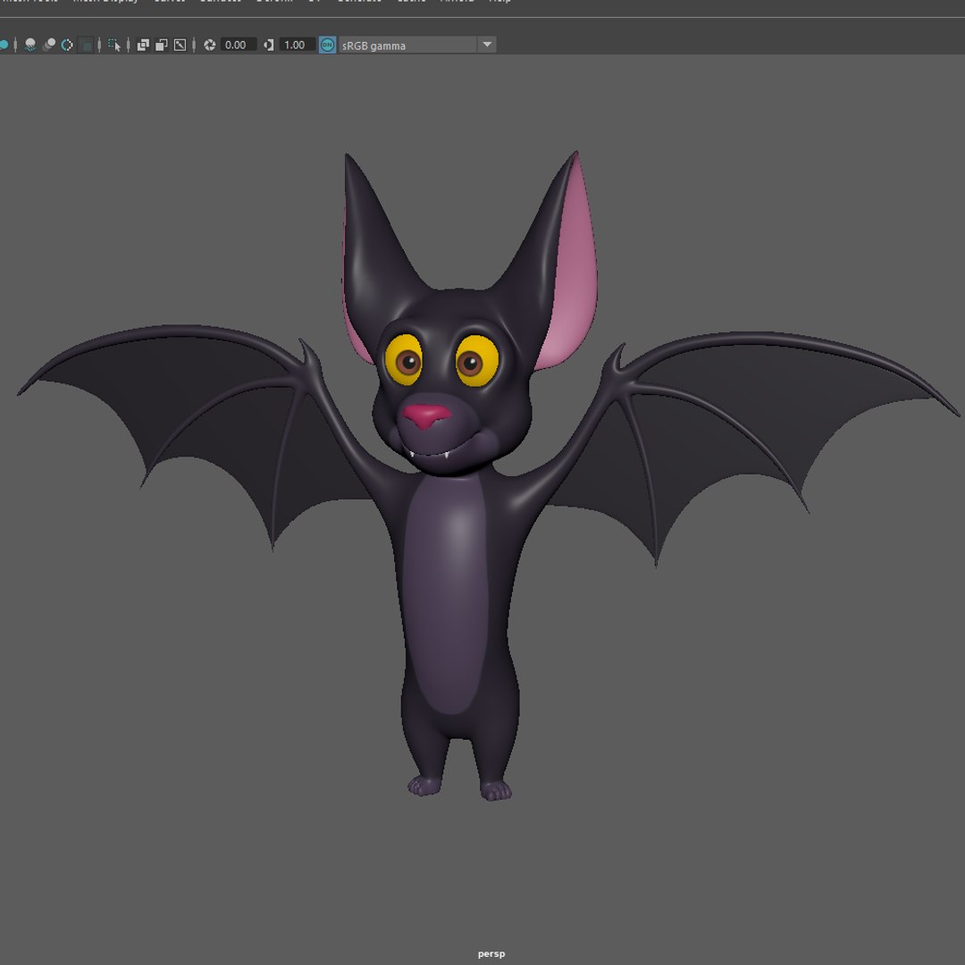 Bat Cartoon 3D - TurboSquid 1632405