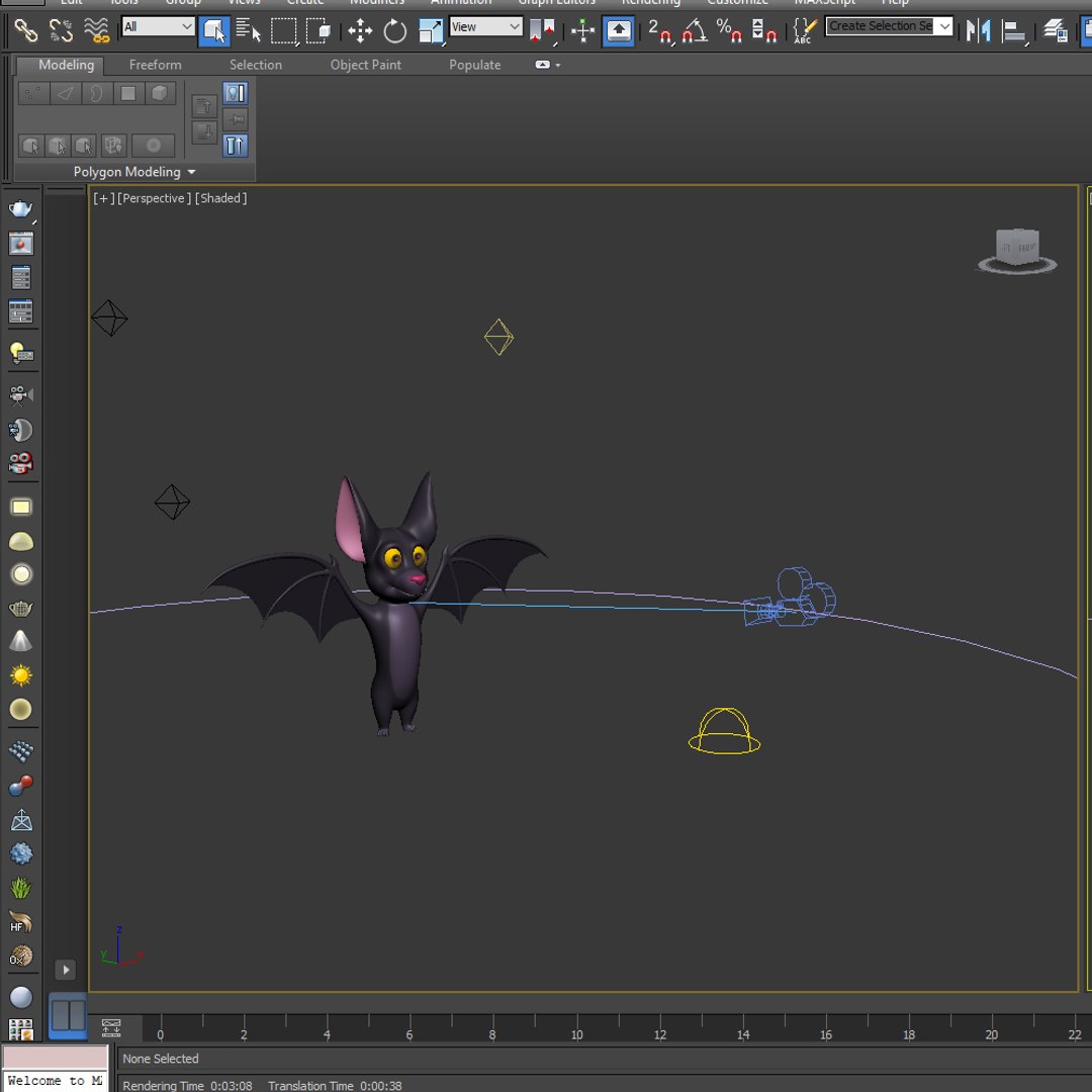 Bat Cartoon 3D - TurboSquid 1632405