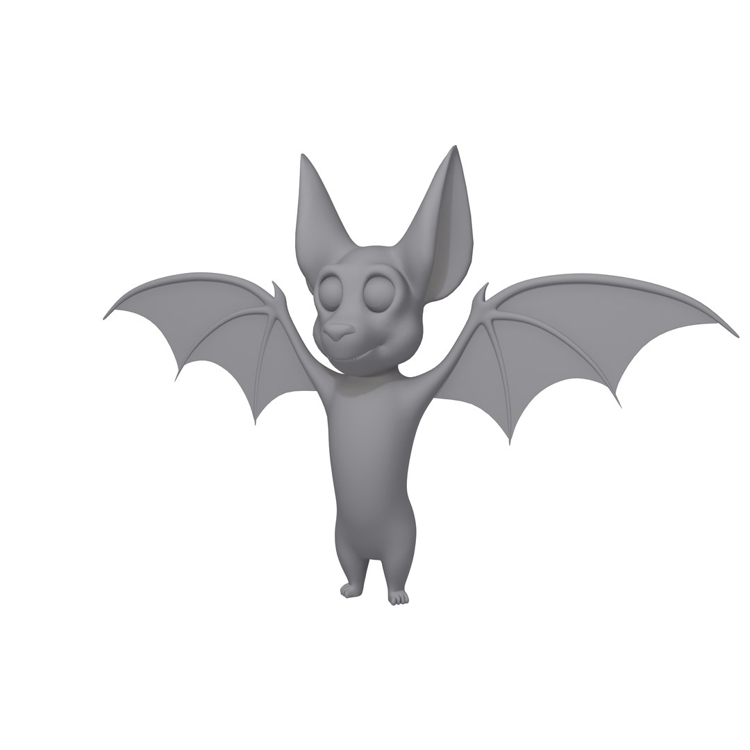 Bat Cartoon 3D - TurboSquid 1632405