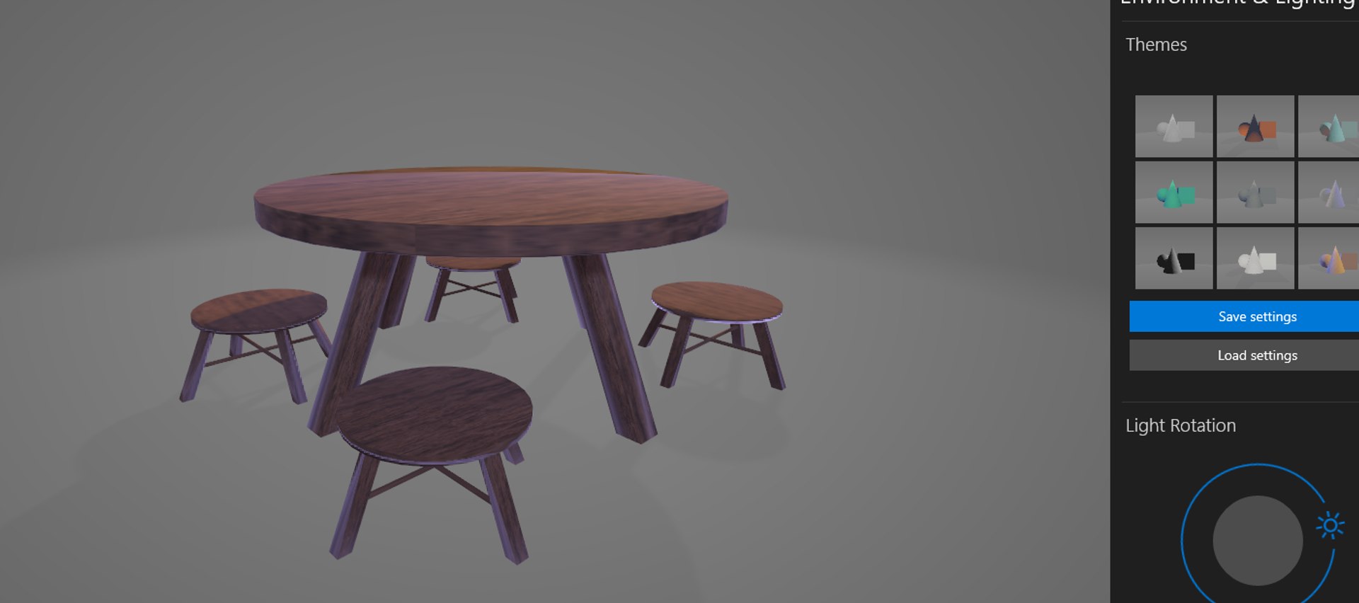 3D Round Table Game Ready - TurboSquid 2164156