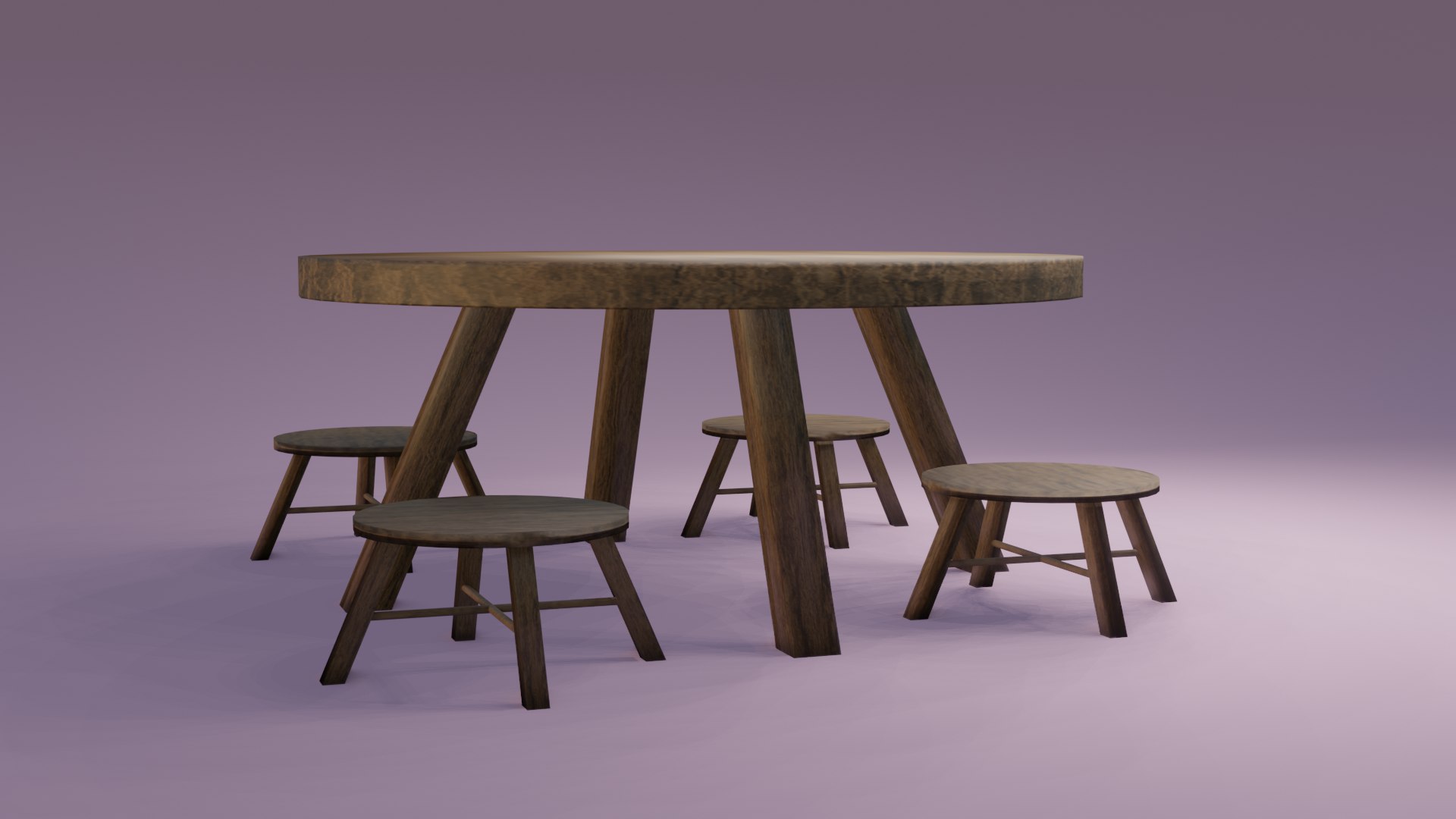 3D Round Table Game Ready - TurboSquid 2164156