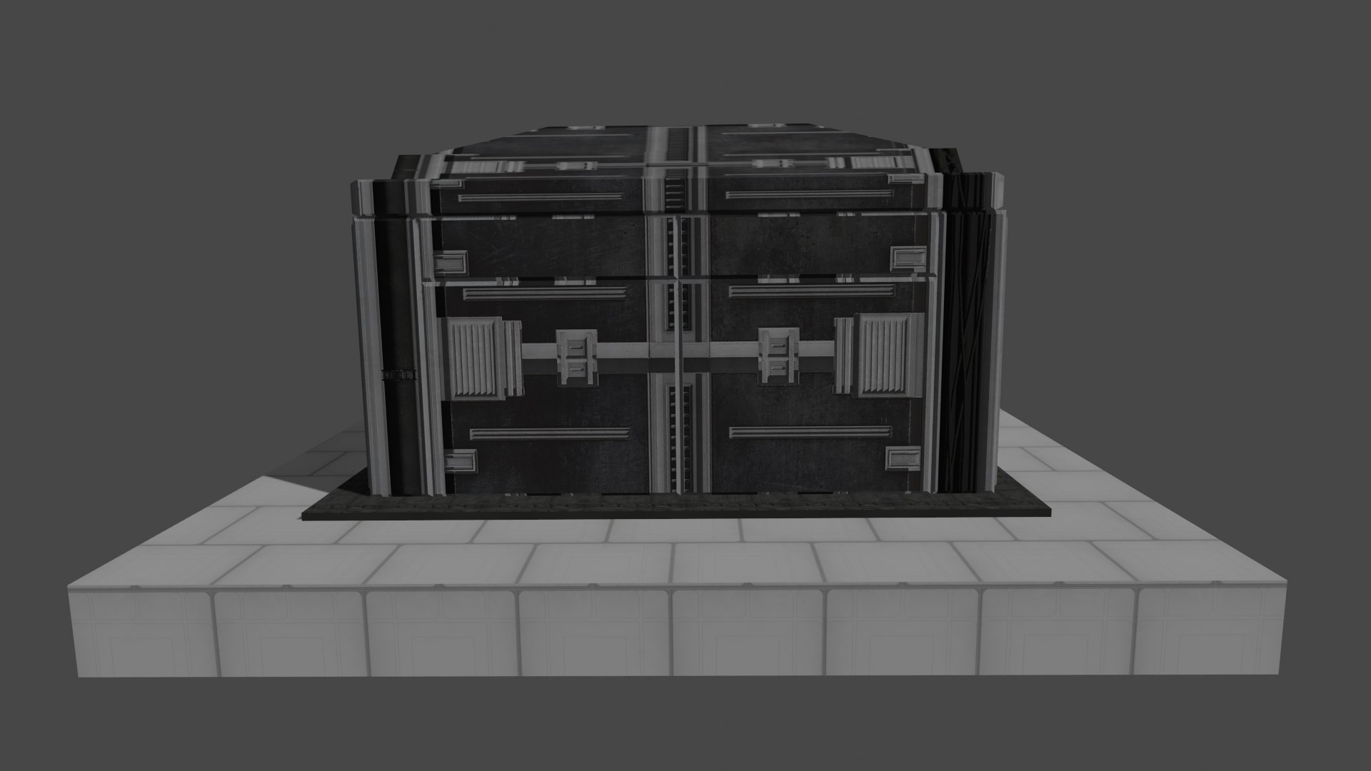 3D Armoured Tech Bunker Model - TurboSquid 1891201