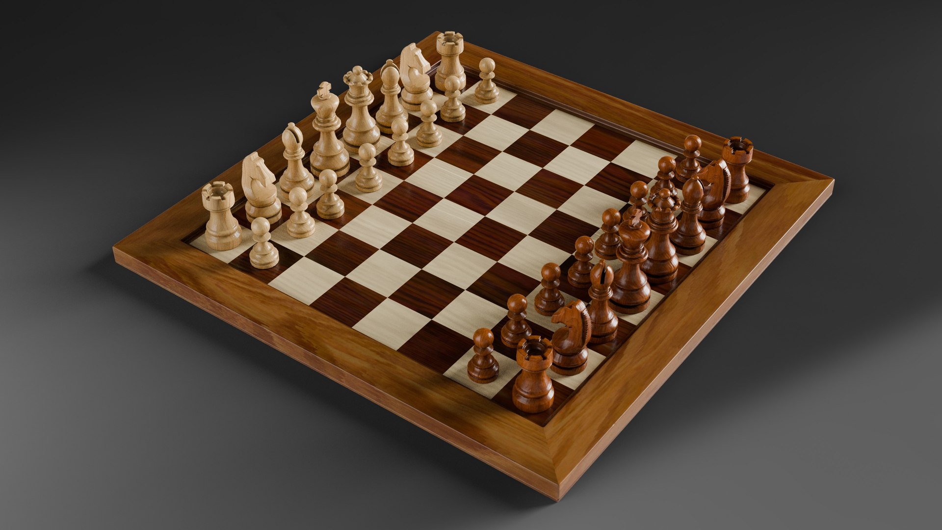 Chess Set 3D Model - TurboSquid 2246525