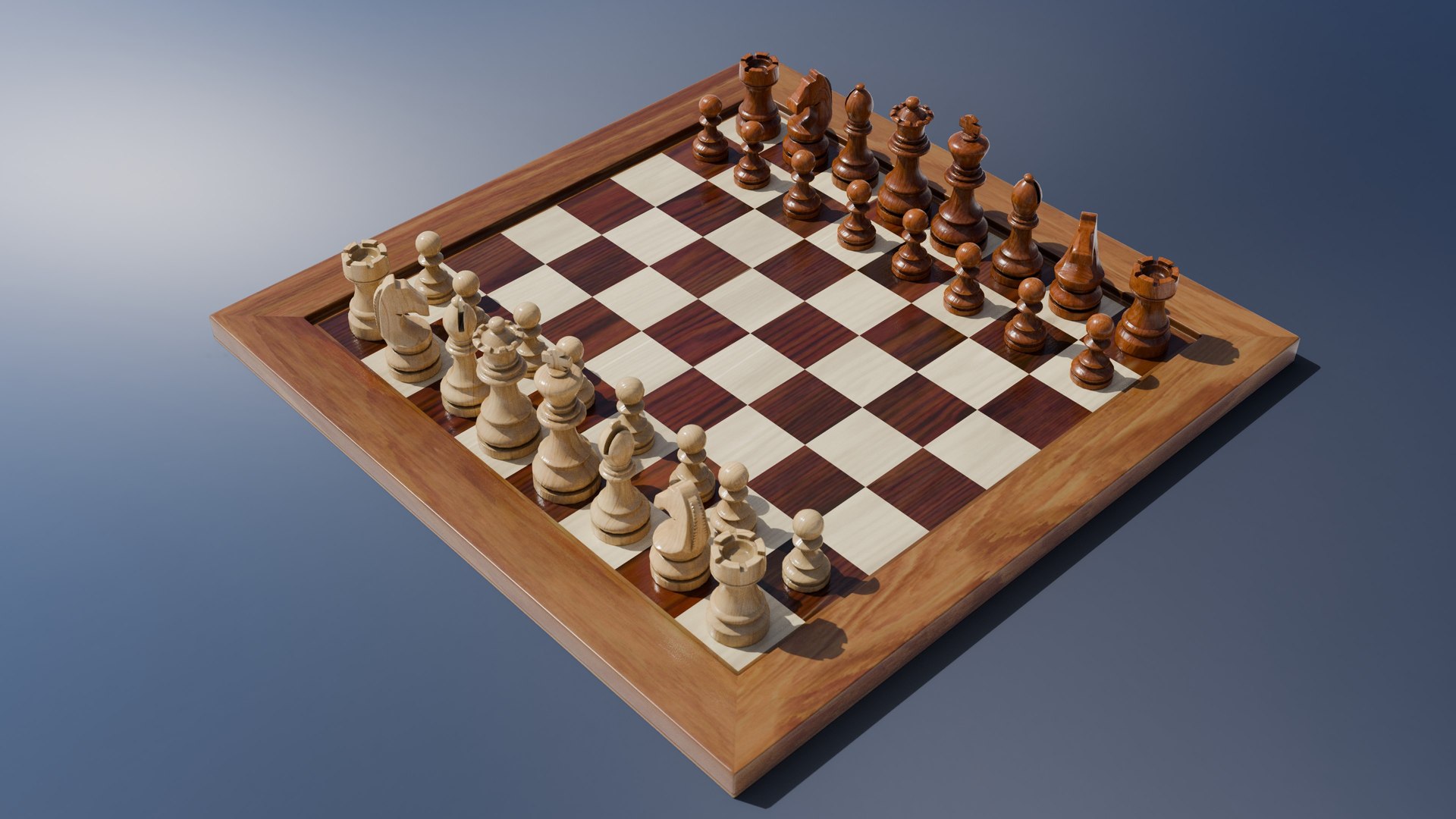 Chess Set 3D Model - TurboSquid 2246525