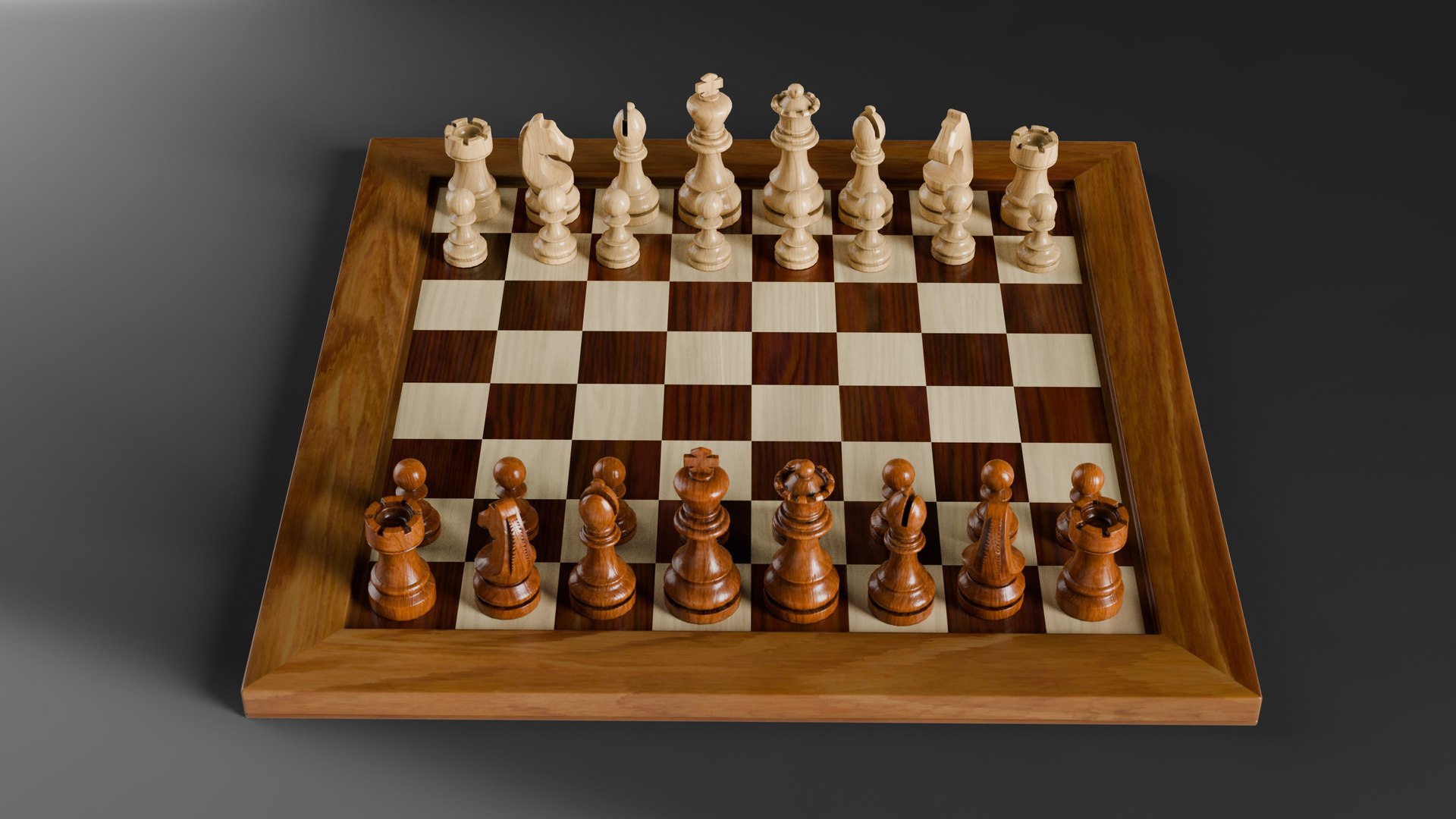 Chess Set 3D Model - TurboSquid 2246525