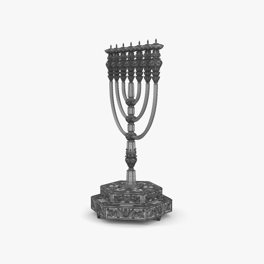 Menorah 3D - TurboSquid 1712156