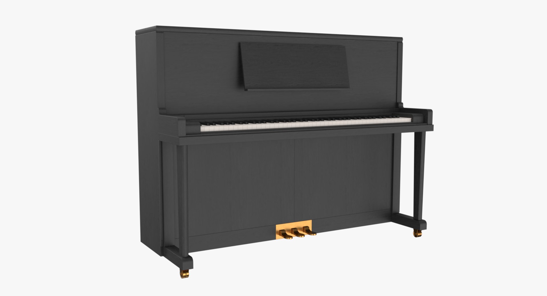 3D Upright Piano Model - TurboSquid 1352613