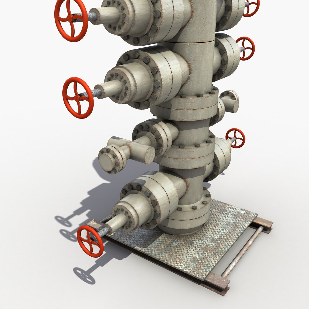 3d Wellhead Oil Model