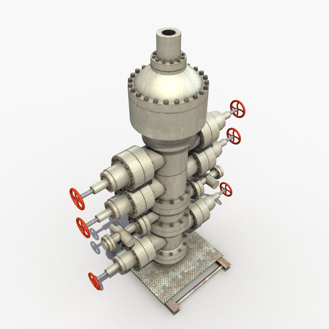 3d Wellhead Oil Model