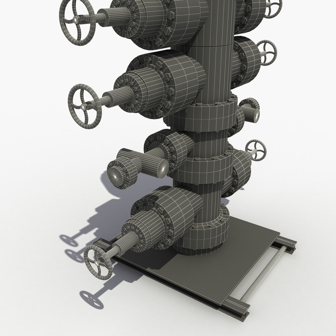 3d Wellhead Oil Model