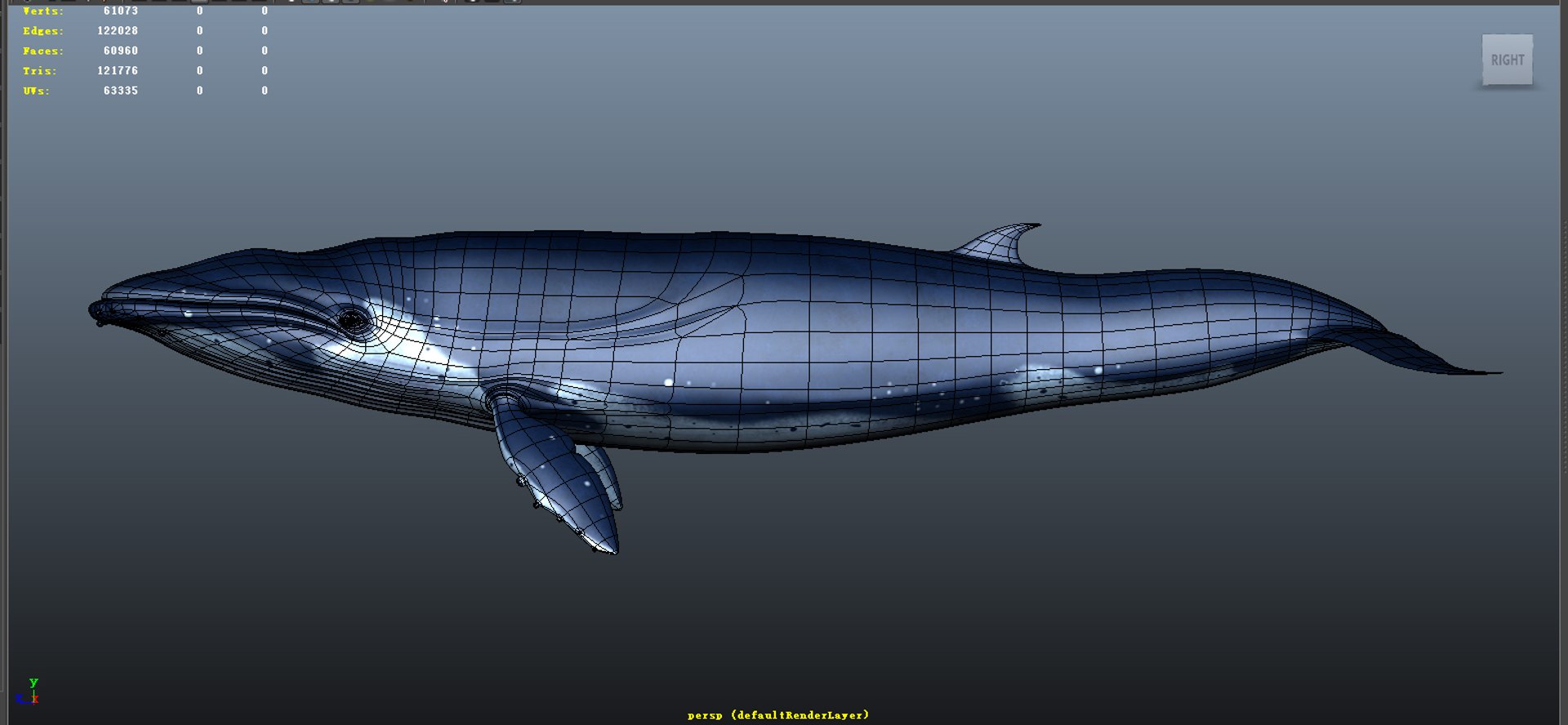 Blue Rigged 3d Fbx