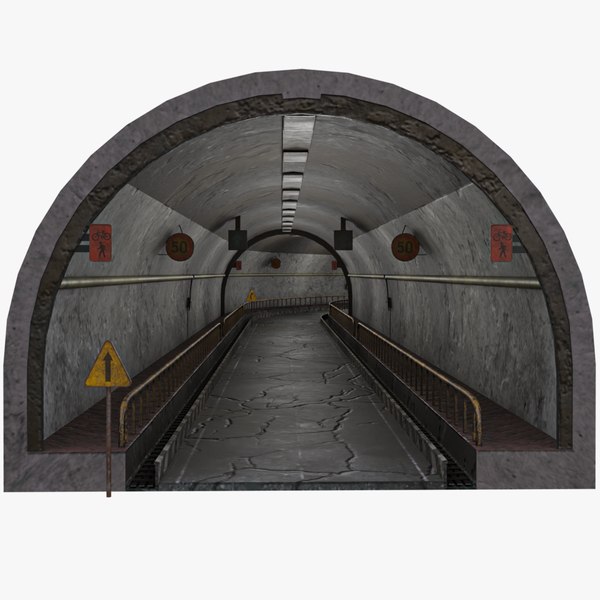 3D модель Old Dusty Road Tunnel 03 All PBR Unity UE Textures Included ...