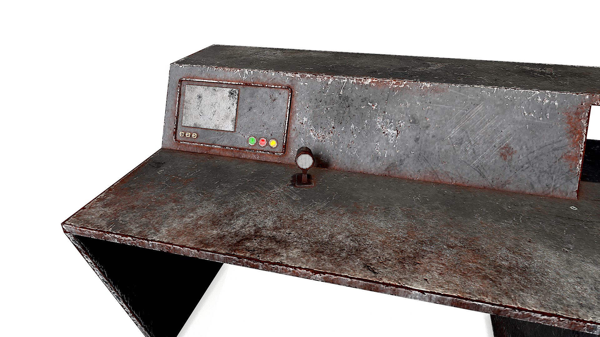 Old Metal Table 3D Model - TurboSquid 1389190