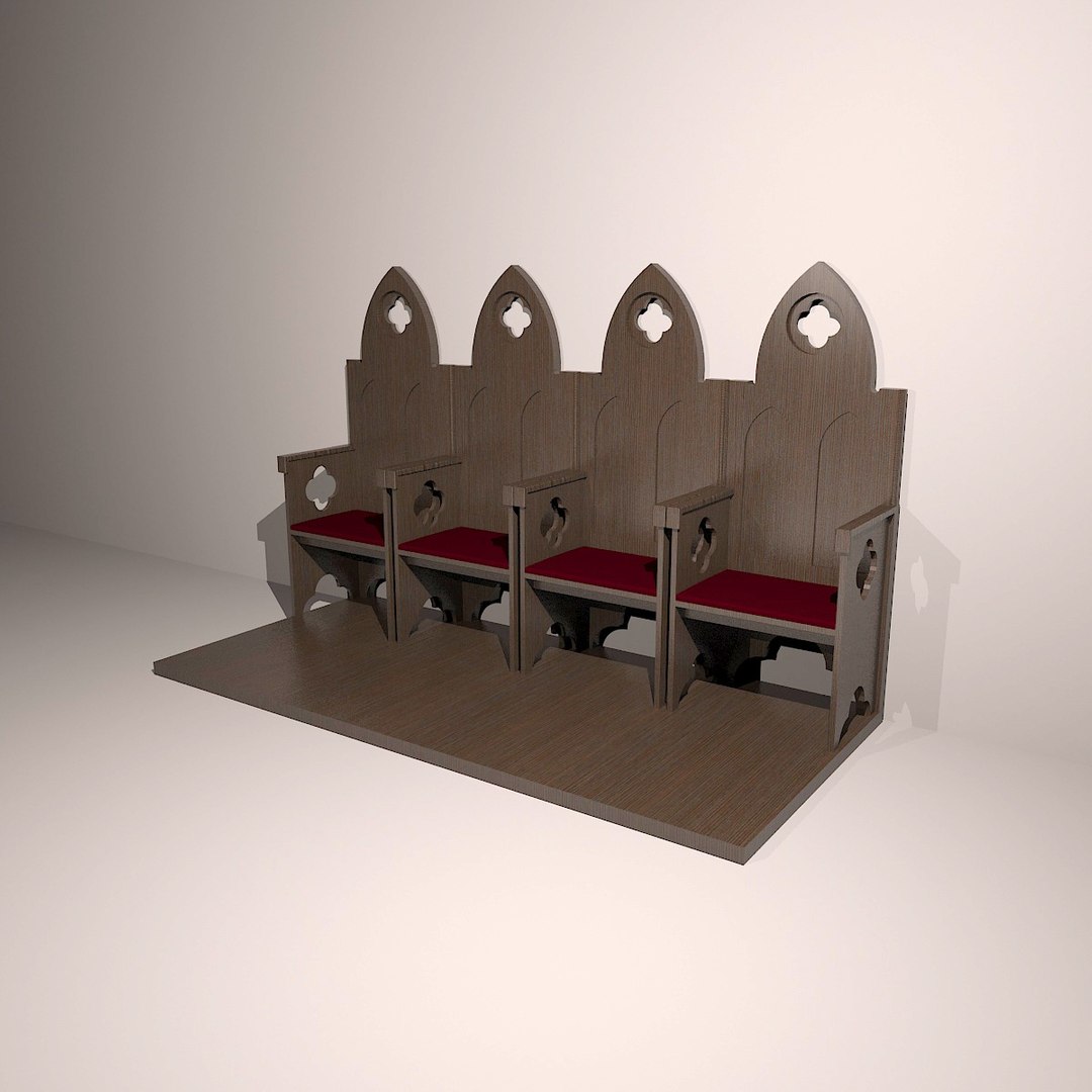 3d Church Chair