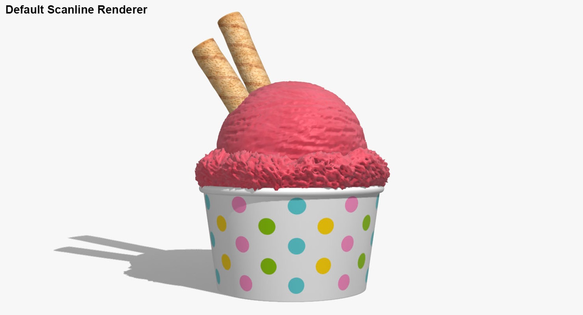 Realistic Ice Cream Cup Model - TurboSquid 1263999