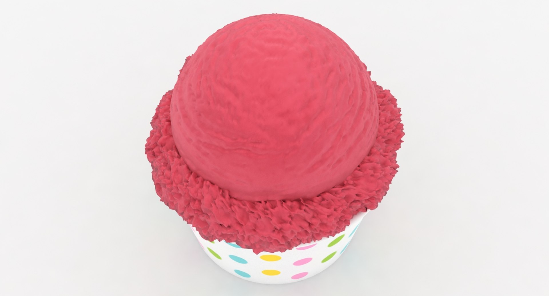 Realistic Ice Cream Cup Model - TurboSquid 1263999