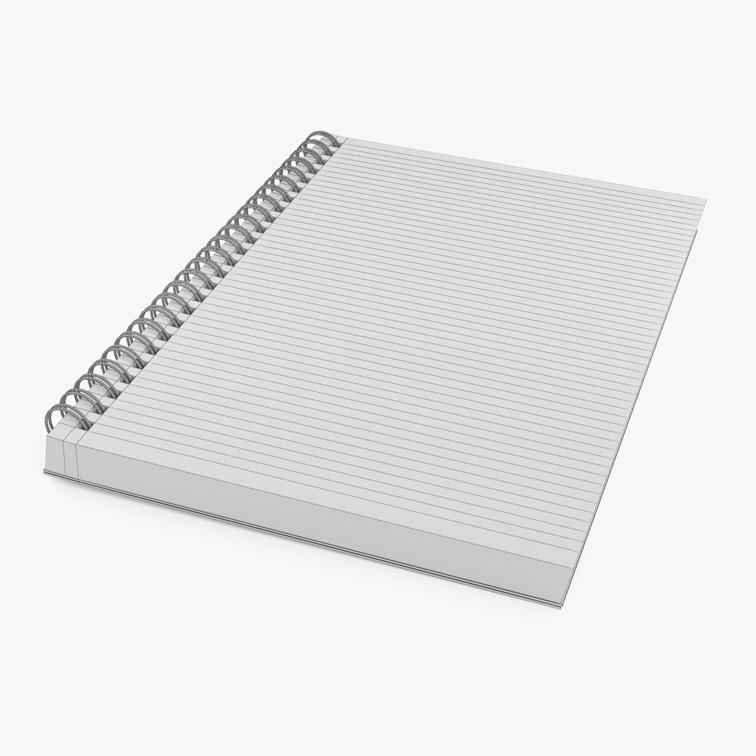3D notebook model - TurboSquid 1197670