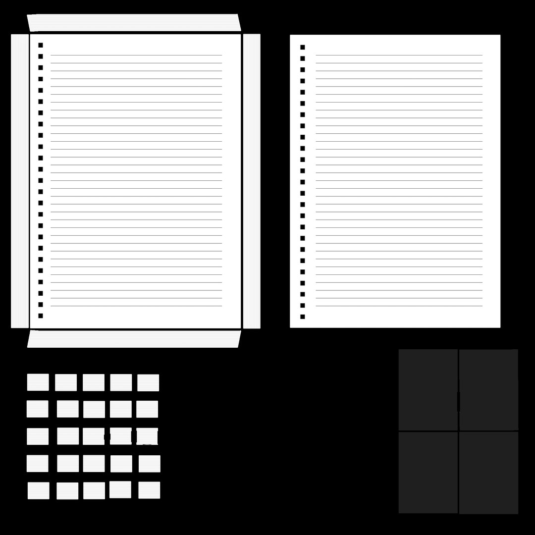 3D notebook model - TurboSquid 1197670