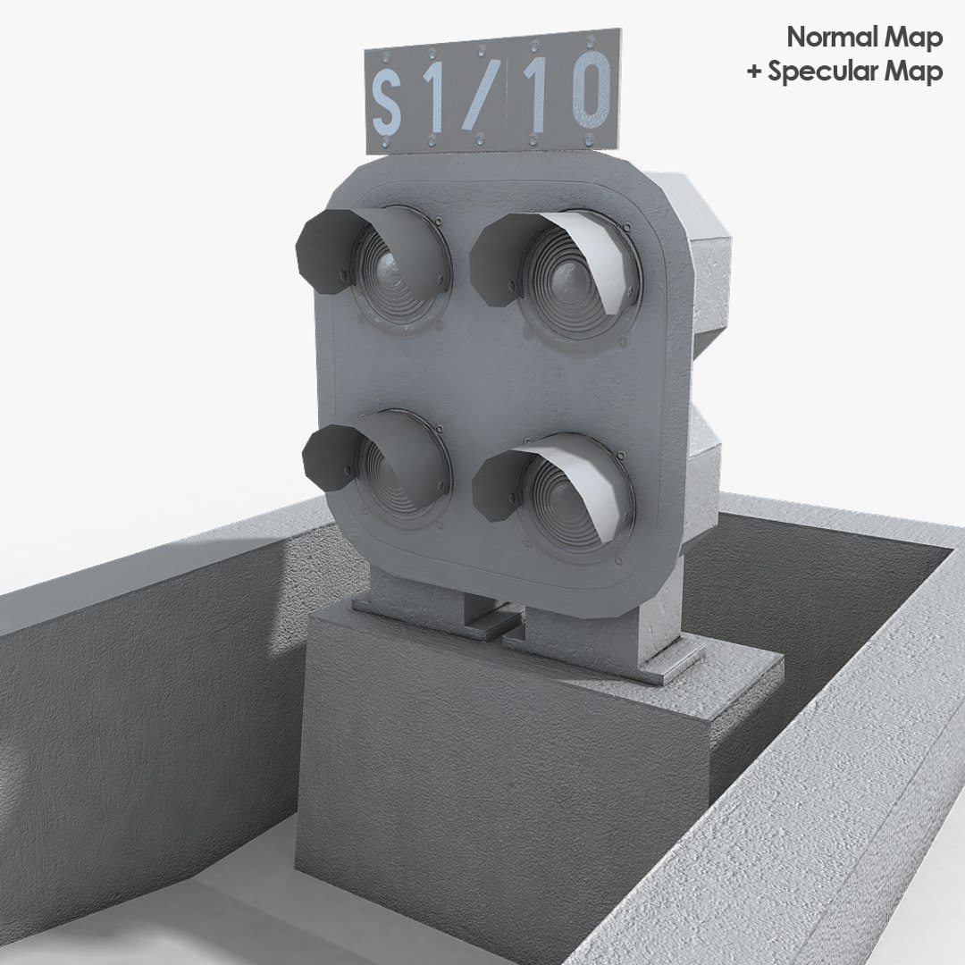 Railway Dwarf Traffic Light Dxf