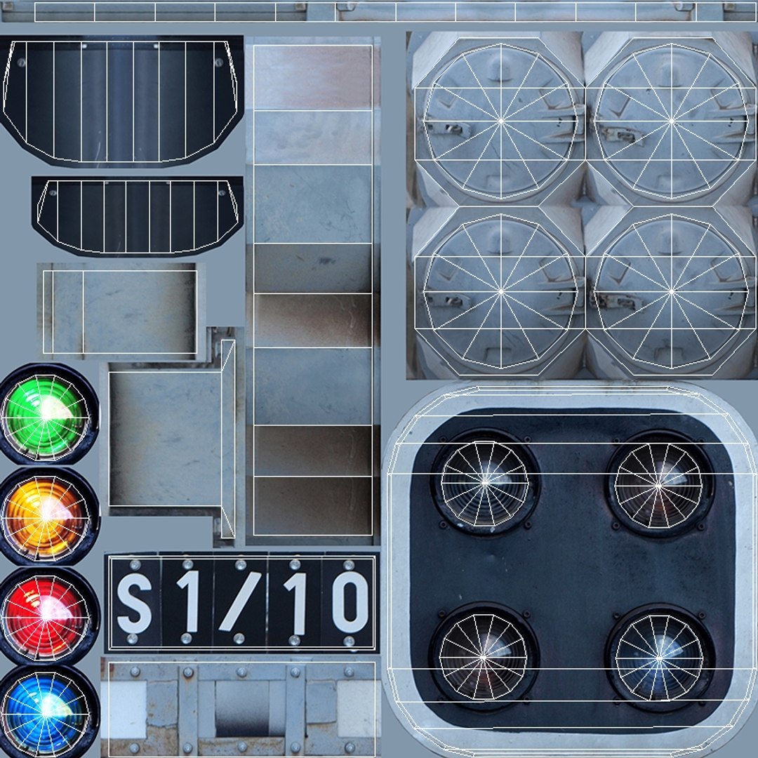 Railway Dwarf Traffic Light Dxf