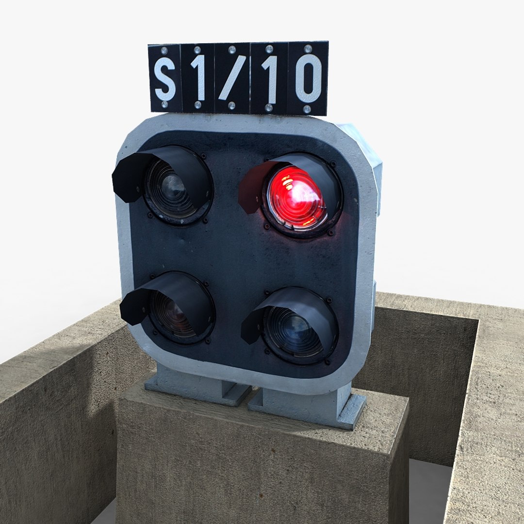 Railway Dwarf Traffic Light Dxf