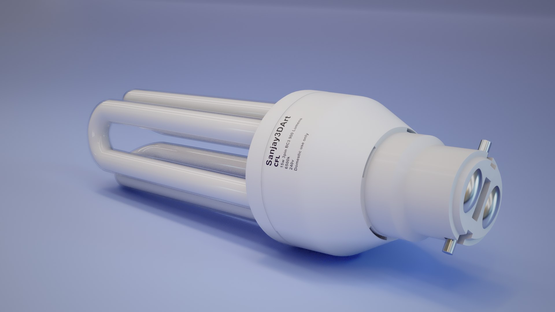 Free Efficient Lighting Solutions CFL Light Bulbs 3D Model - TurboSquid ...