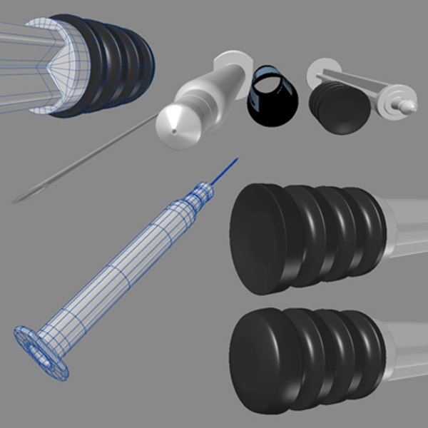 medical injection needle 3d lwo