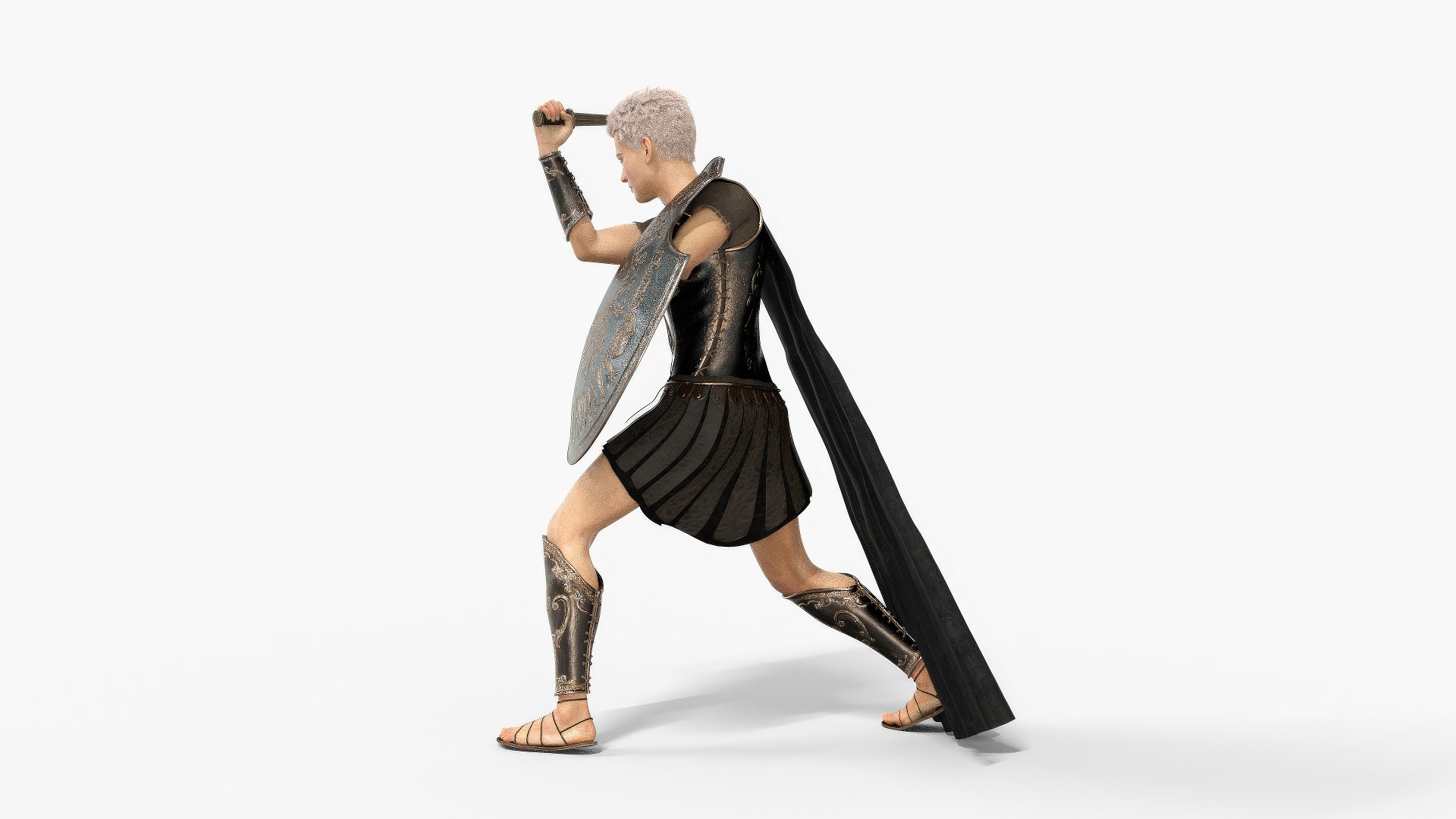 3D Achilles Myrmidons Greek Rigged Low-poly 3D Model - TurboSquid 2362266