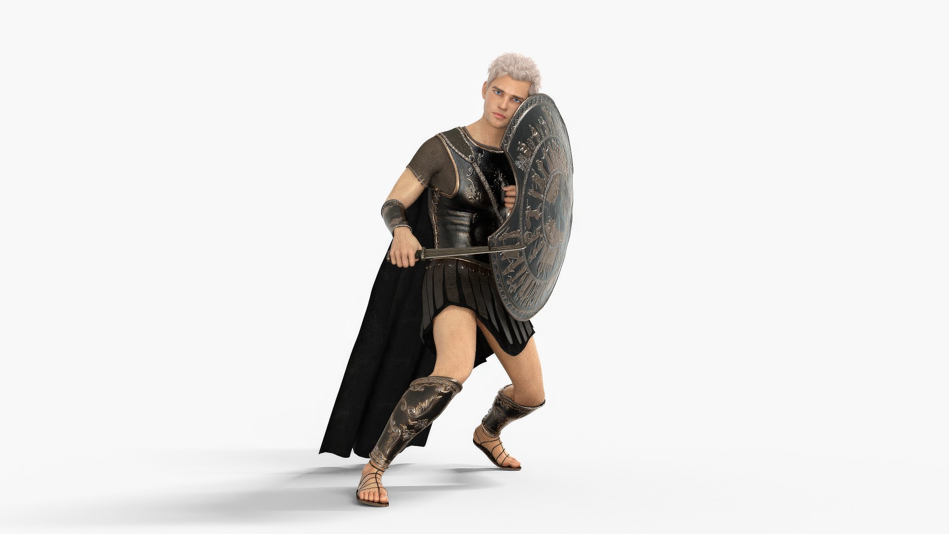 3D Achilles Myrmidons Greek Rigged Low-poly 3D Model - TurboSquid 2362266
