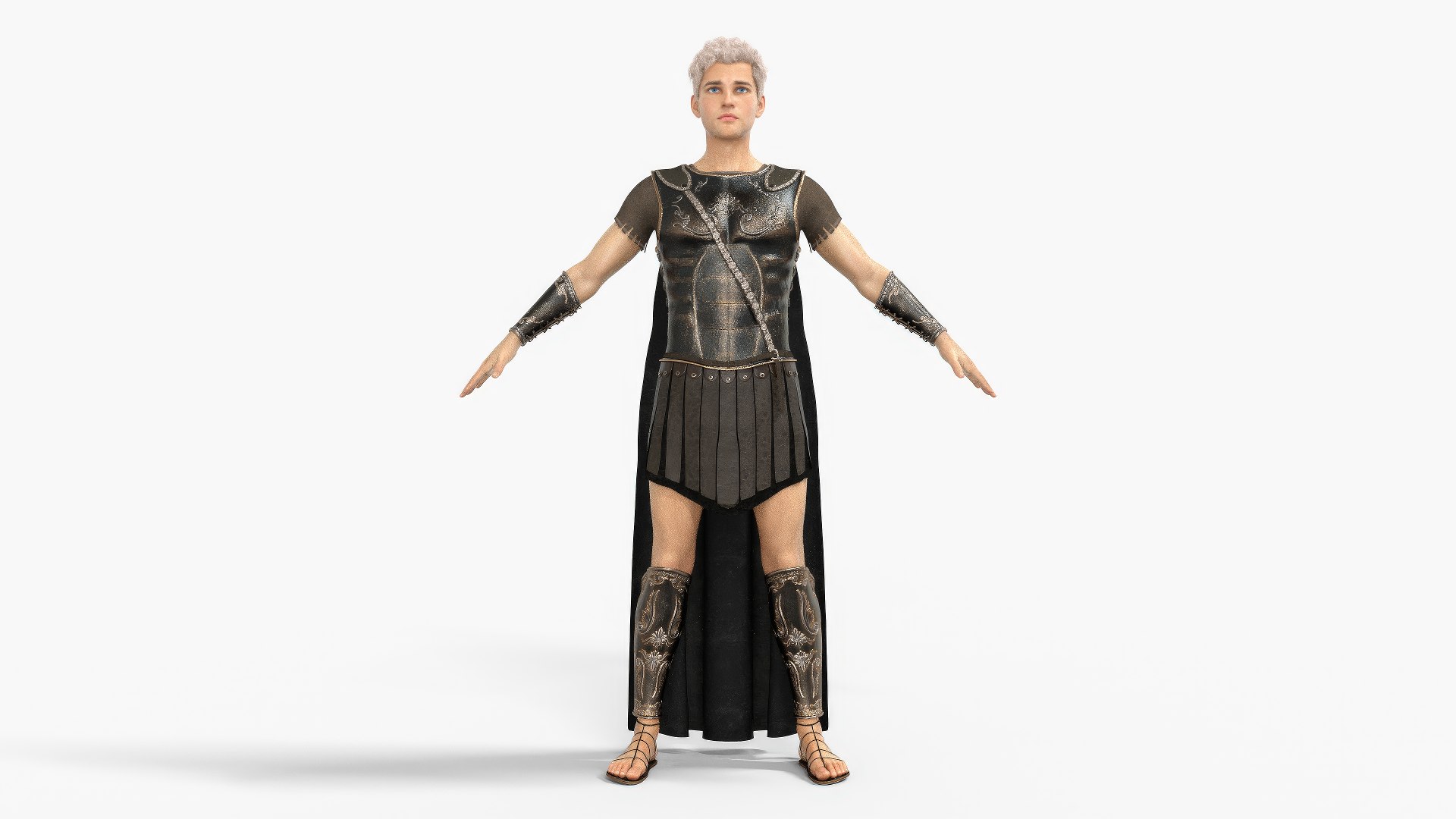 3D Achilles Myrmidons Greek Rigged Low-poly 3D Model - TurboSquid 2362266