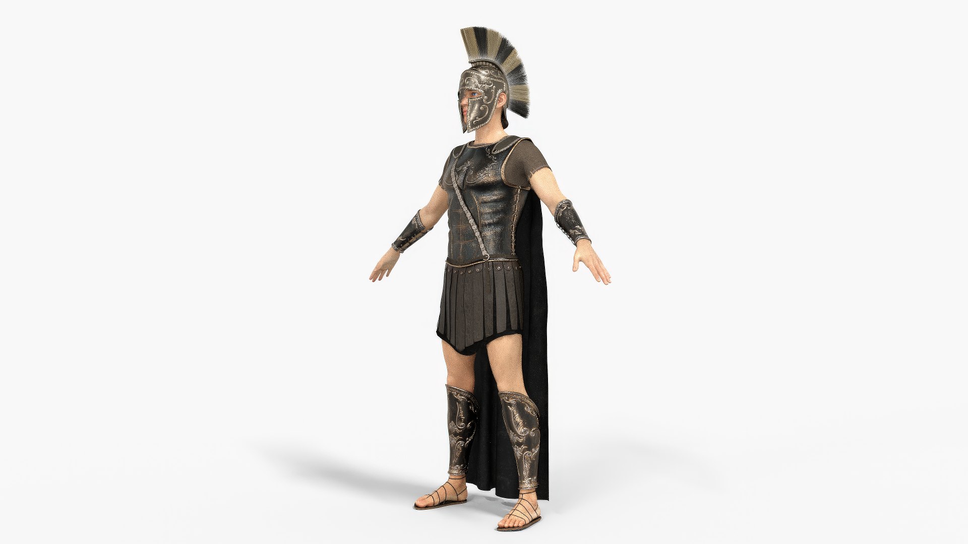 3D Achilles Myrmidons Greek Rigged Low-poly 3D Model - TurboSquid 2362266