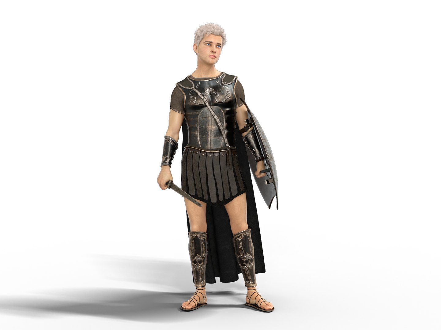 3D Achilles Myrmidons Greek Rigged Low-poly 3D Model - TurboSquid 2362266