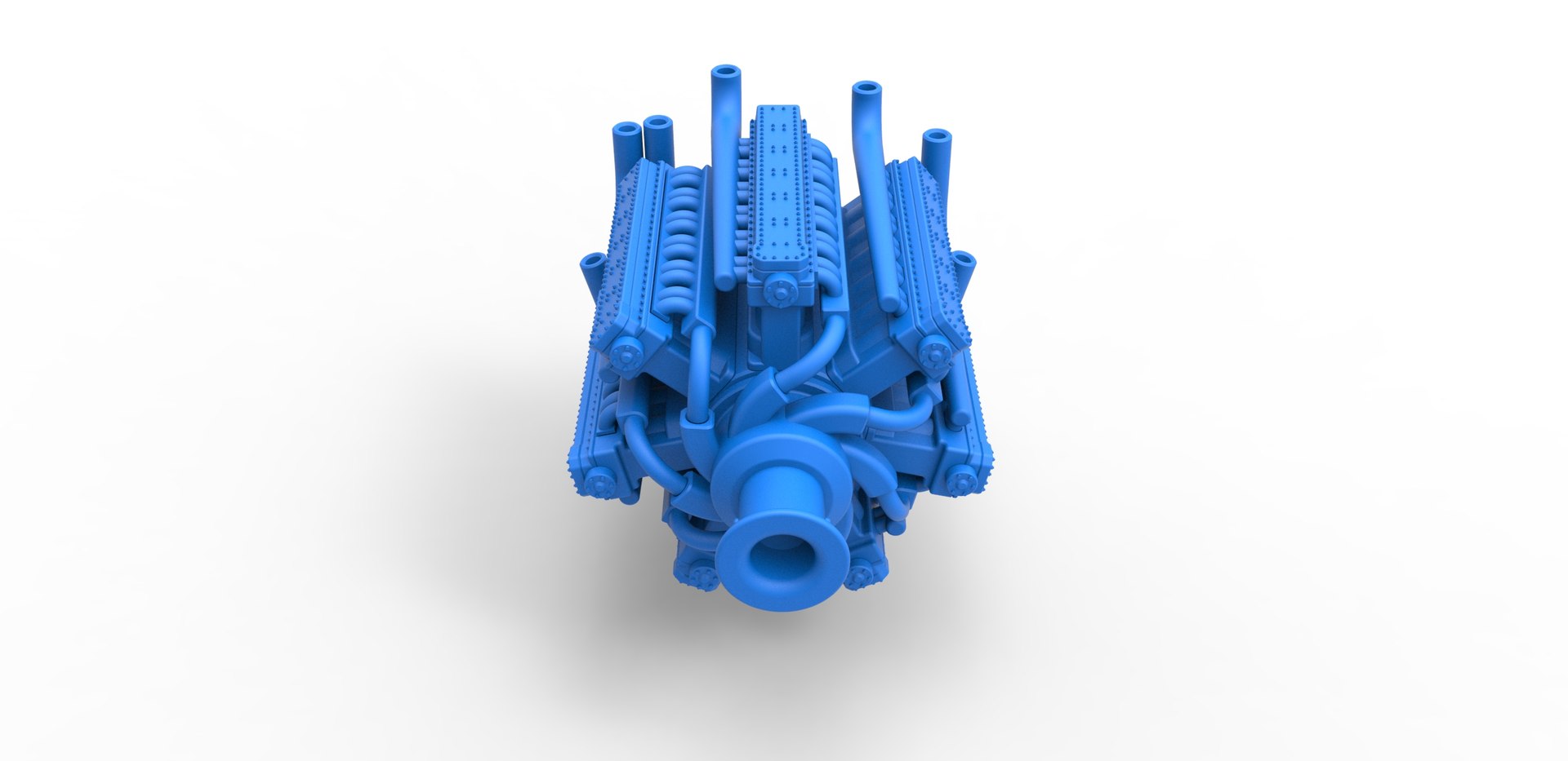 Diecast Radial Engine With 42 Cylinder For Pulling Tractor Scale 1 To ...