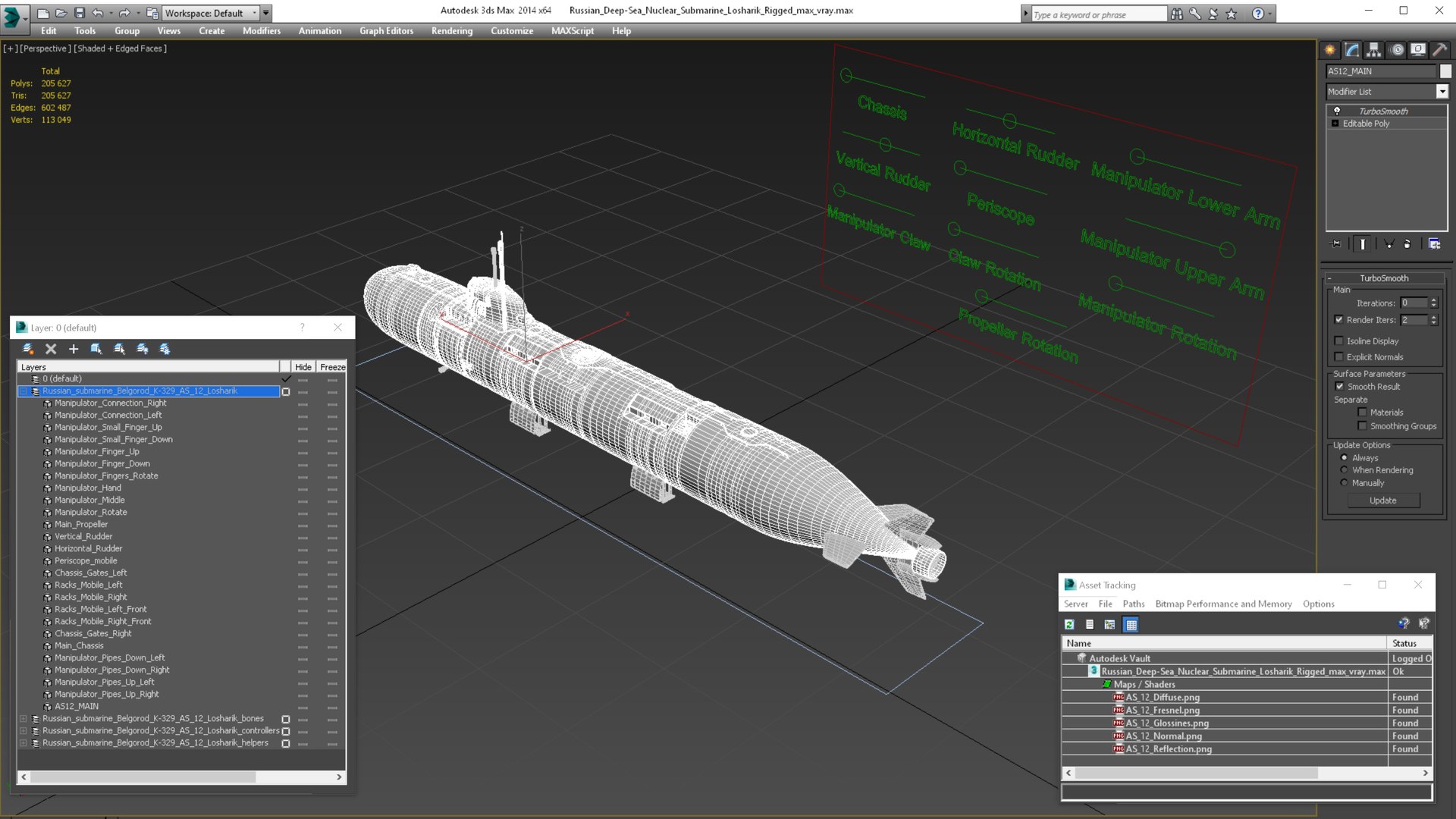 3D Russian Deep-Sea Nuclear Submarine Losharik Rigged - TurboSquid 2015836