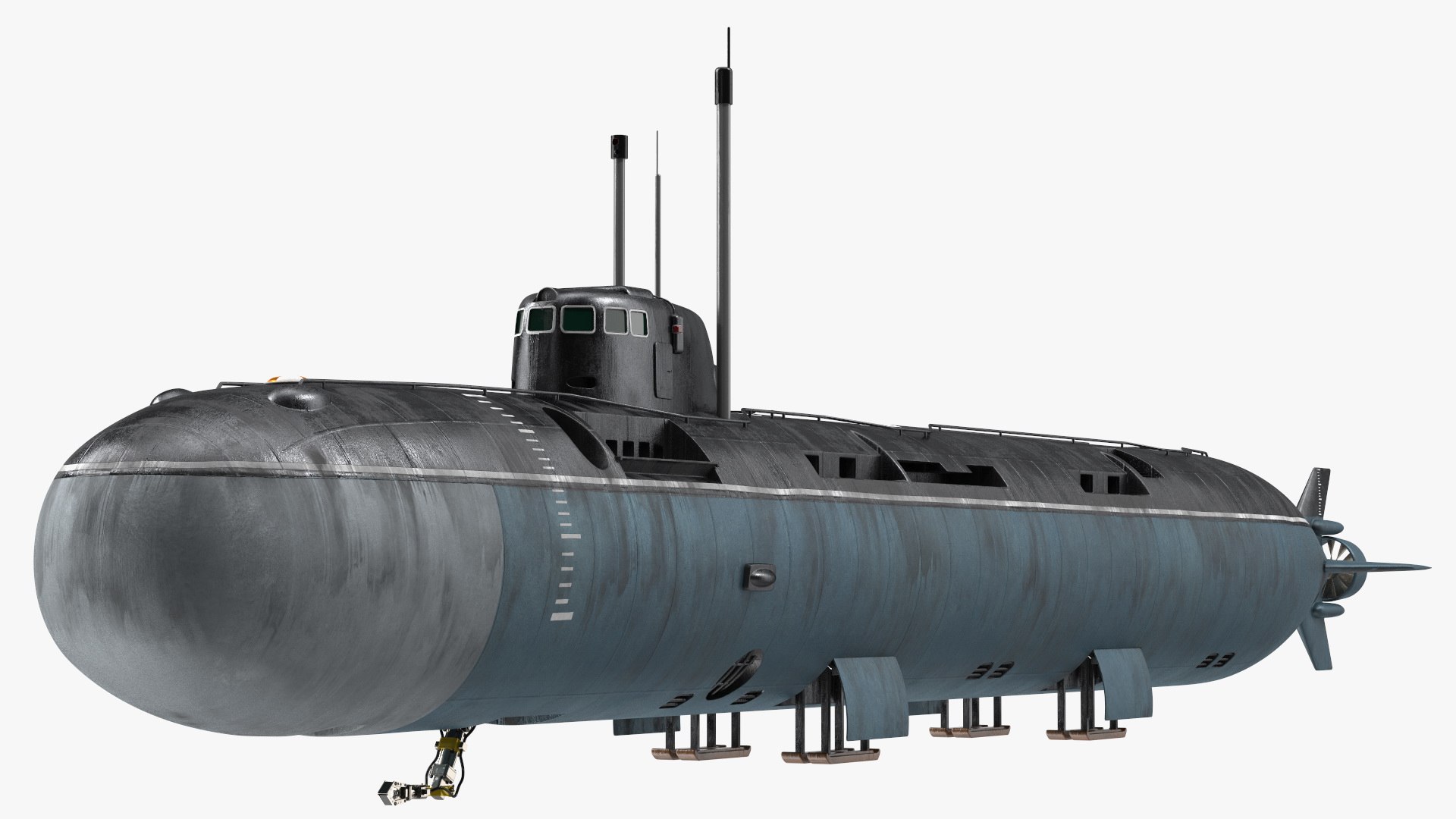 3D Russian Deep-Sea Nuclear Submarine Losharik Rigged - TurboSquid 2015836