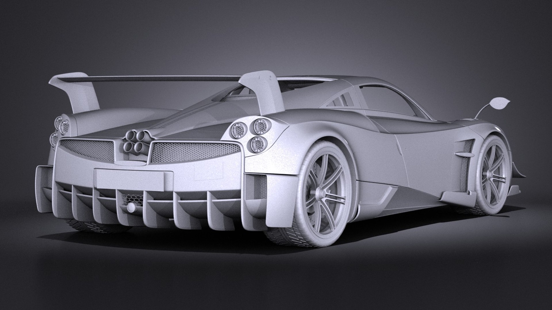 3d Pagani Huayra Bc