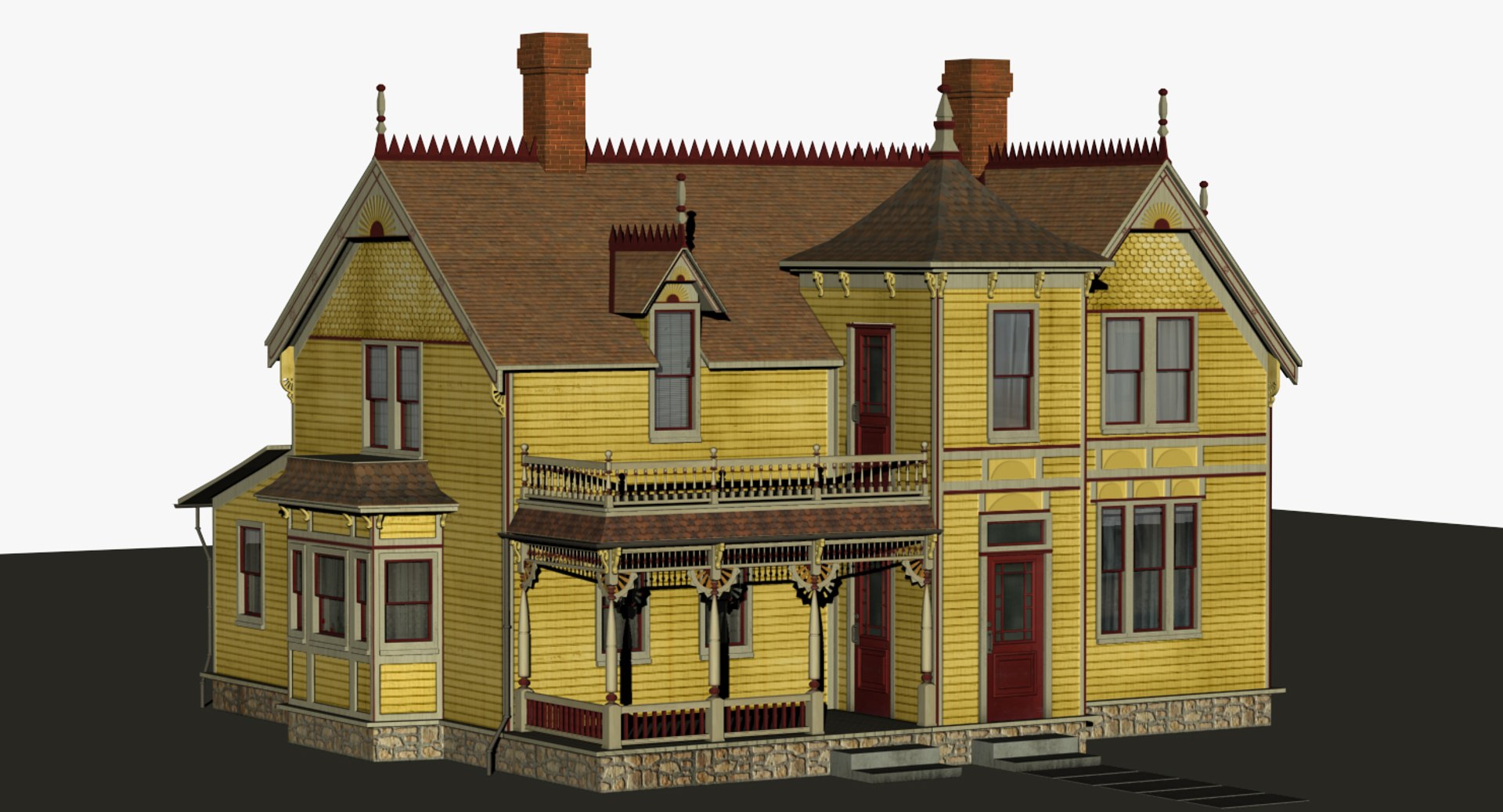 3D Victorian House - TurboSquid 1286369