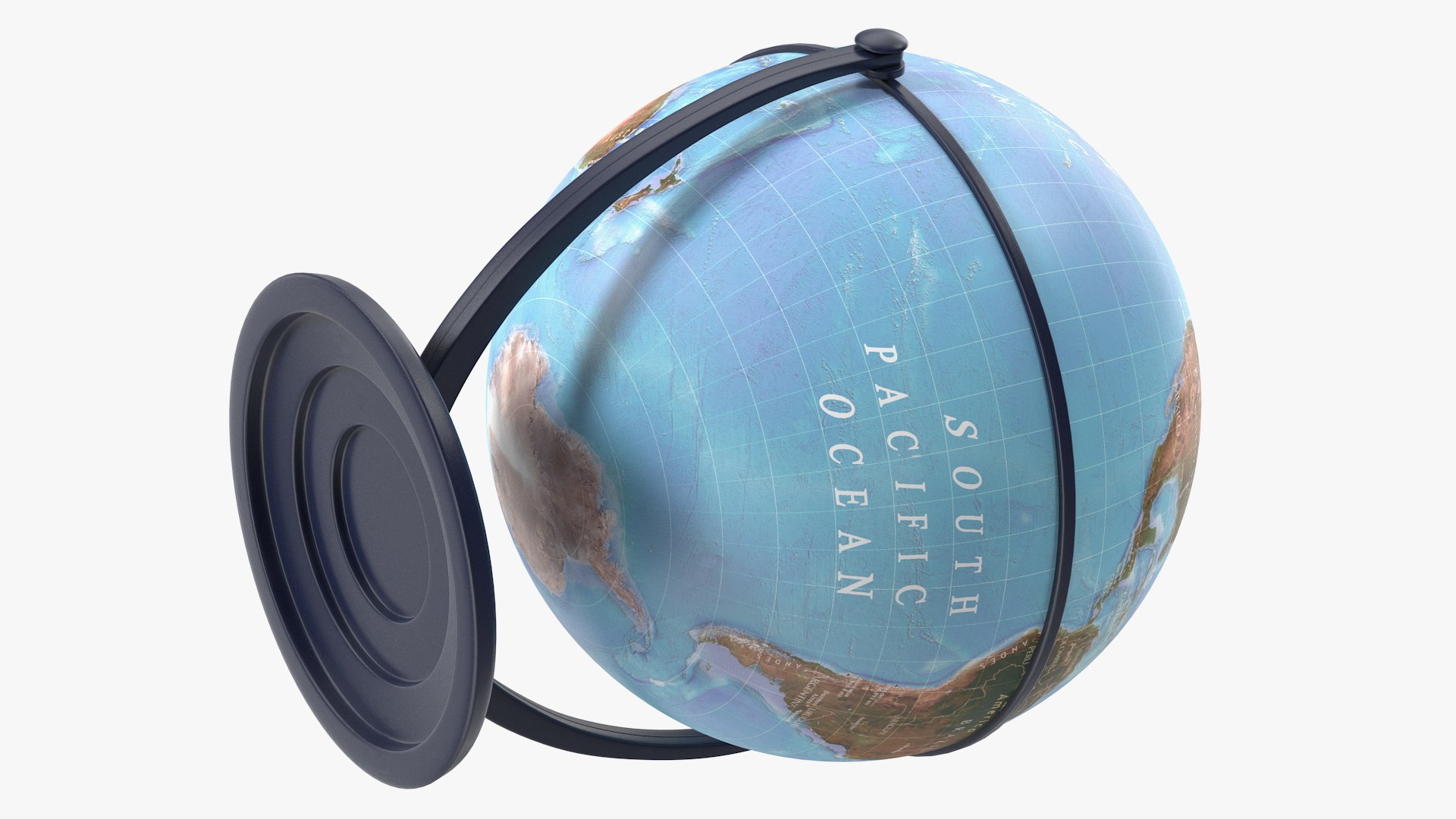 Physical World Globe with Stand model - TurboSquid 1879422