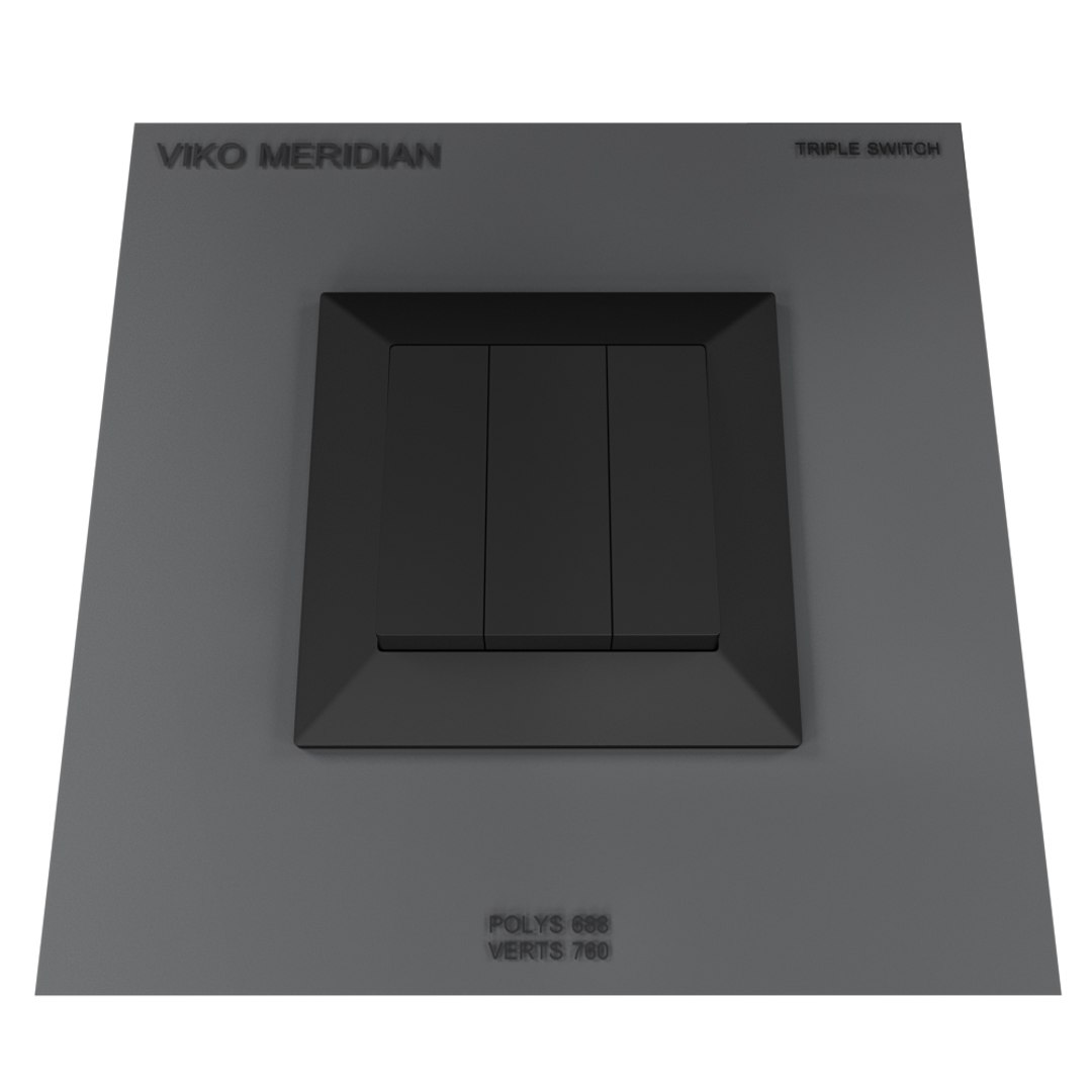 3D Triple Switch Model - TurboSquid 1369504