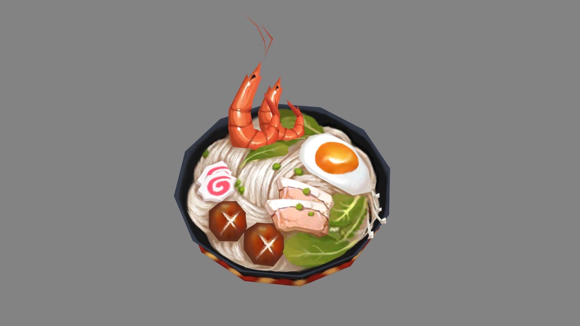 A Bowl Of Noodles 3D Model - TurboSquid 2110477