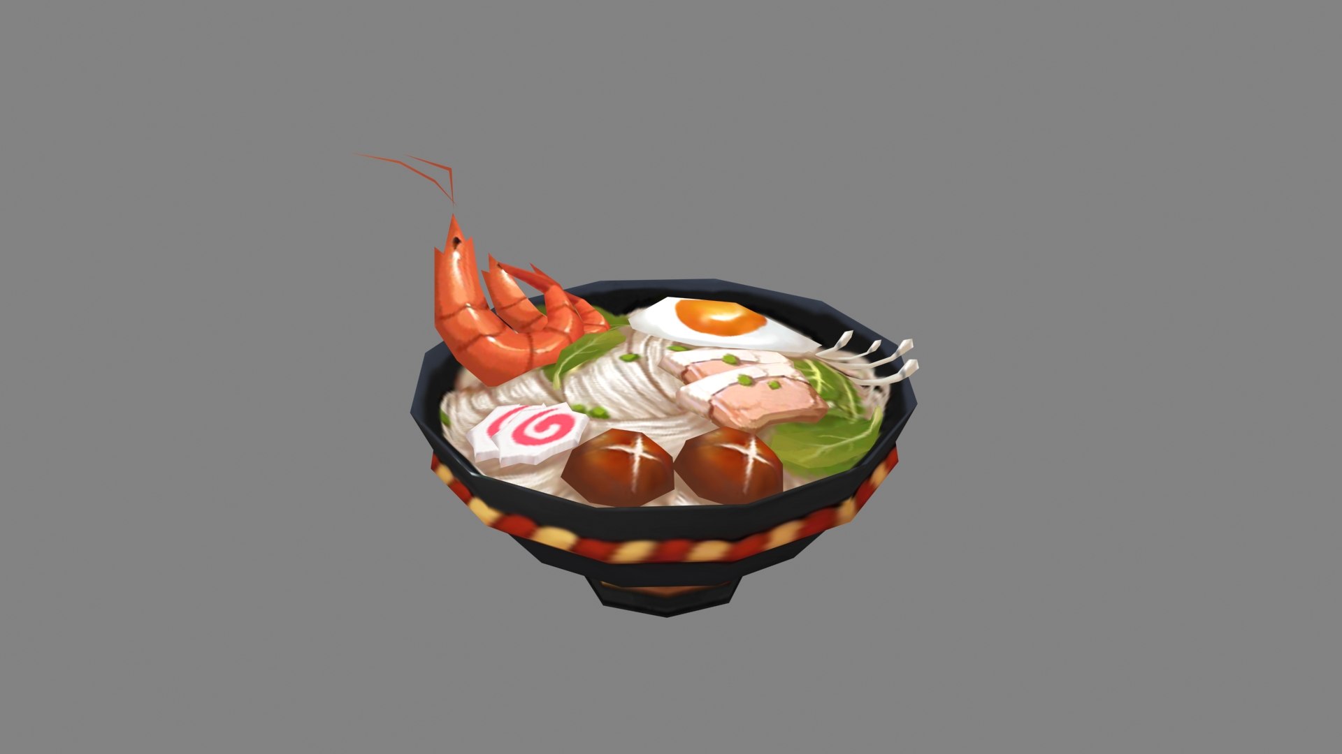 A bowl of noodles 3D model - TurboSquid 2110477