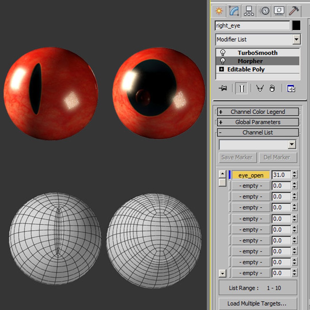 Red-eyed Tree Frog Eye 3d Max