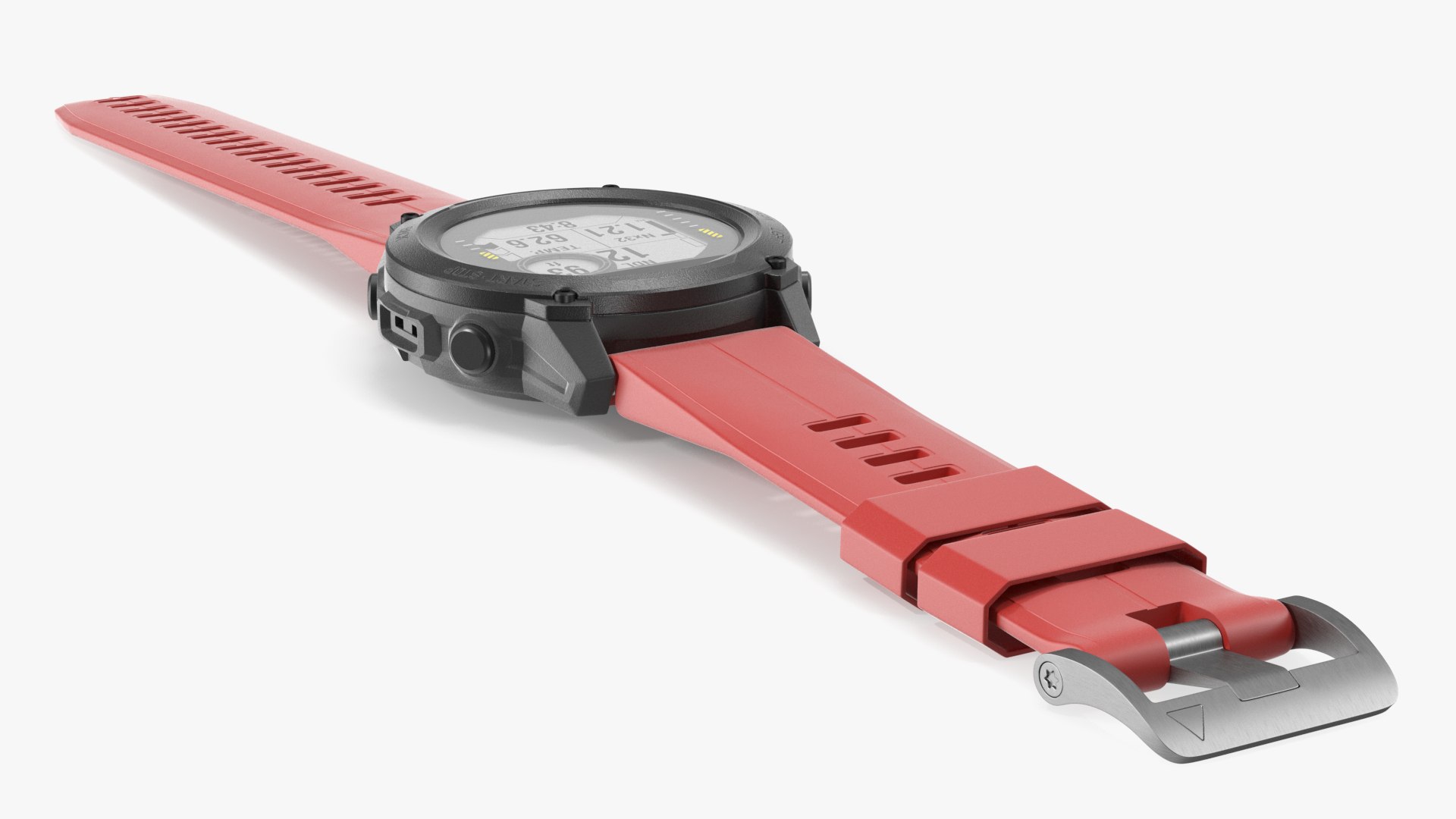 3D Dive Smartwatch Red Band - TurboSquid 2112696