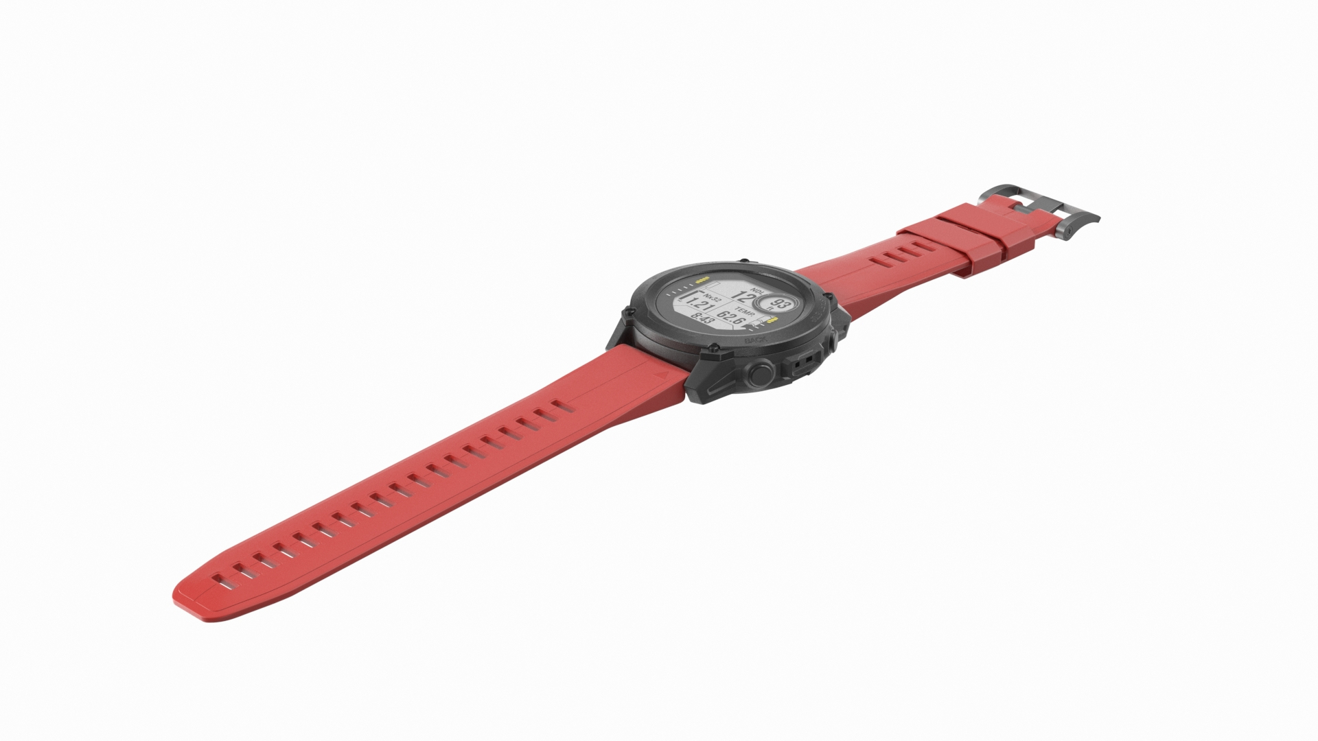 3D Dive Smartwatch Red Band - TurboSquid 2112696