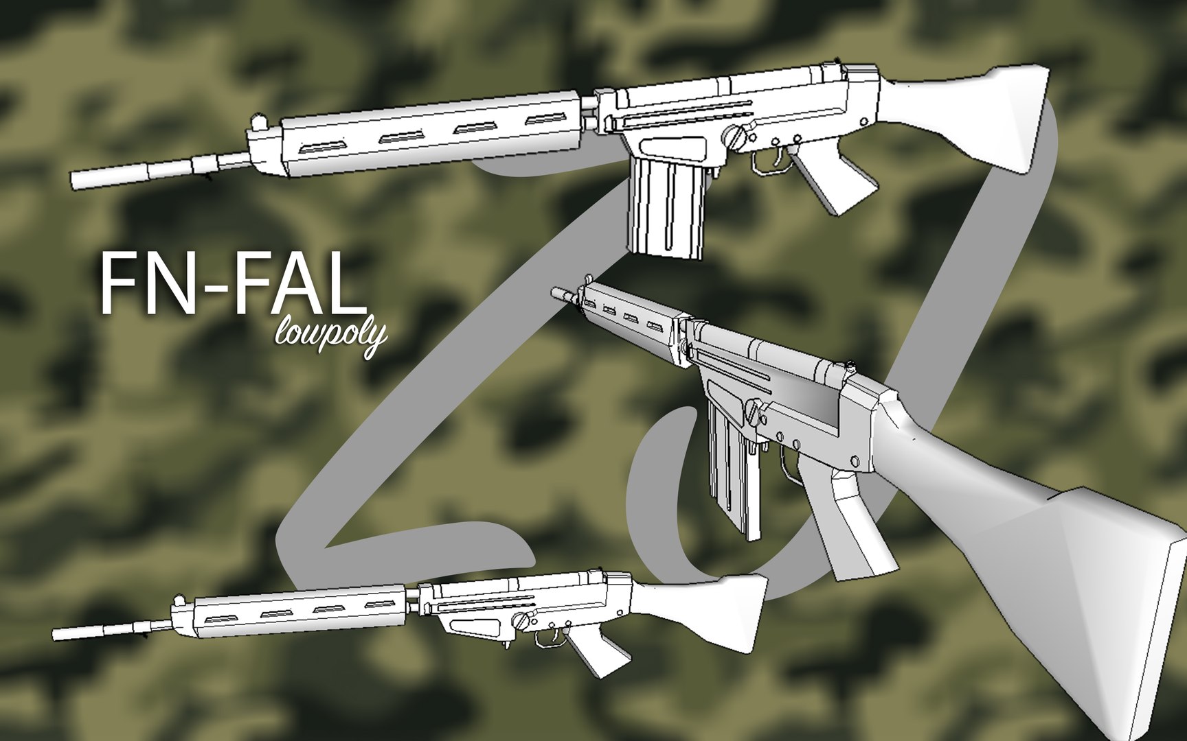 3D Fn Fal 762 Model - TurboSquid 1170074